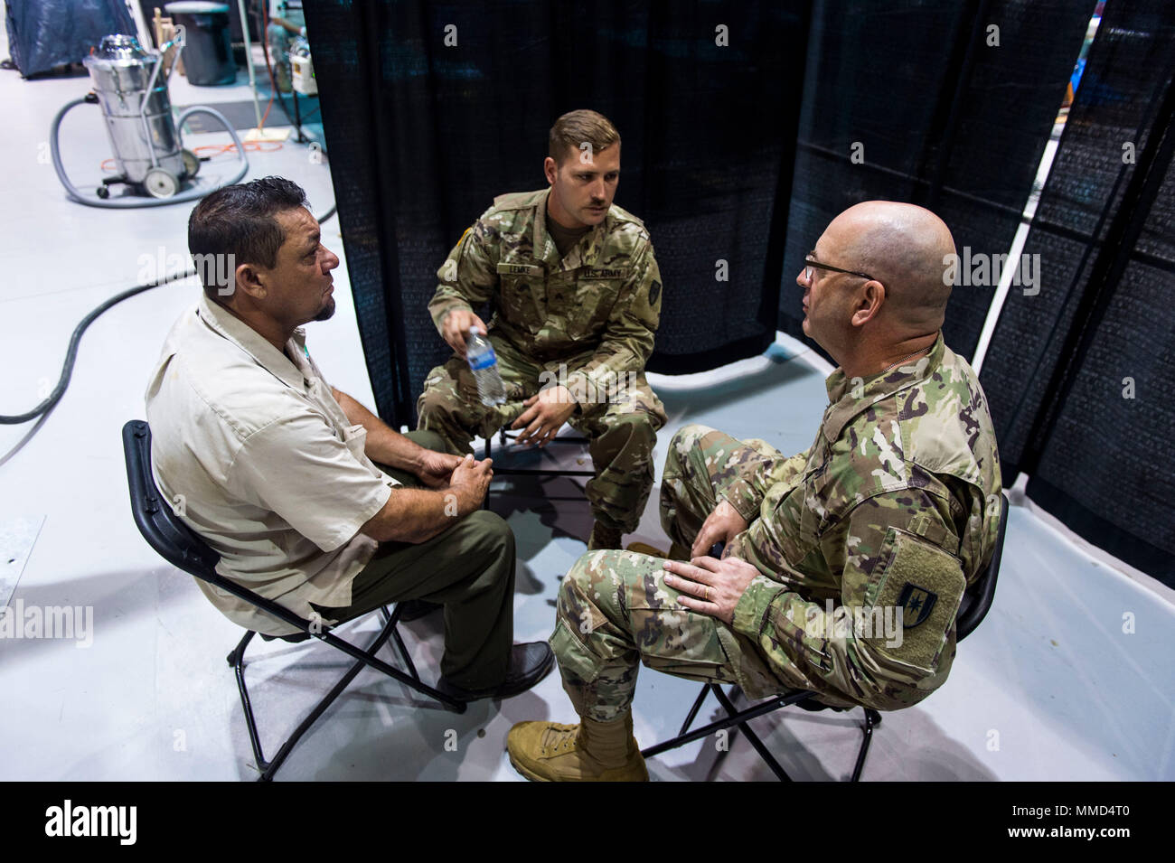 U.S. Army Capt. Mark Johnston, Chaplin, 14th Combat Support Hospital ...