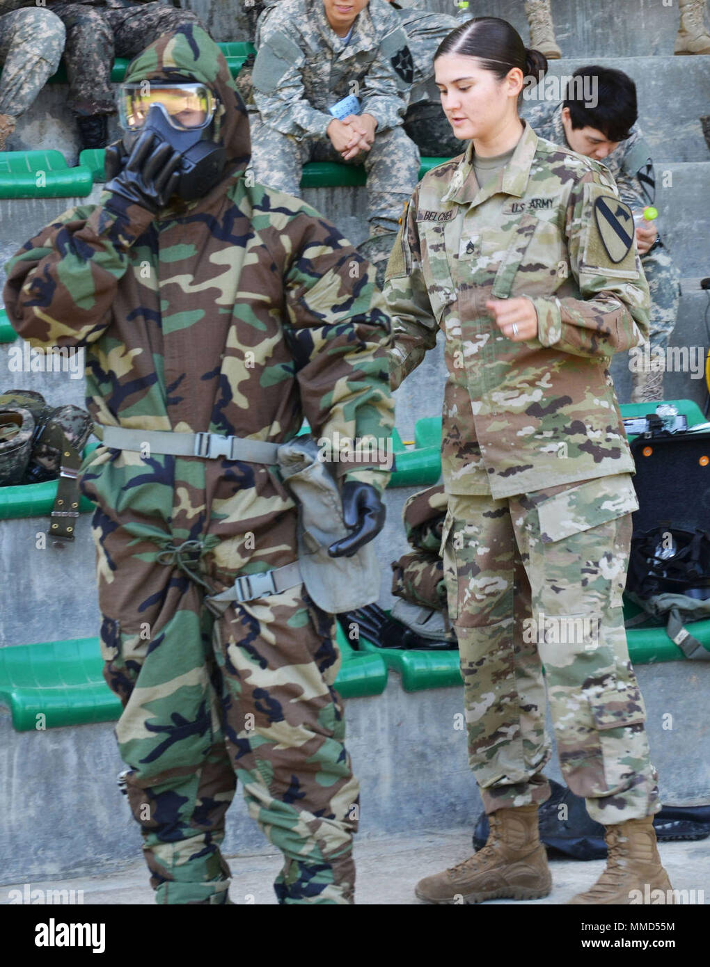 Staff Sgt. Jessica Belcher, a chemical, biological, radiological and ...