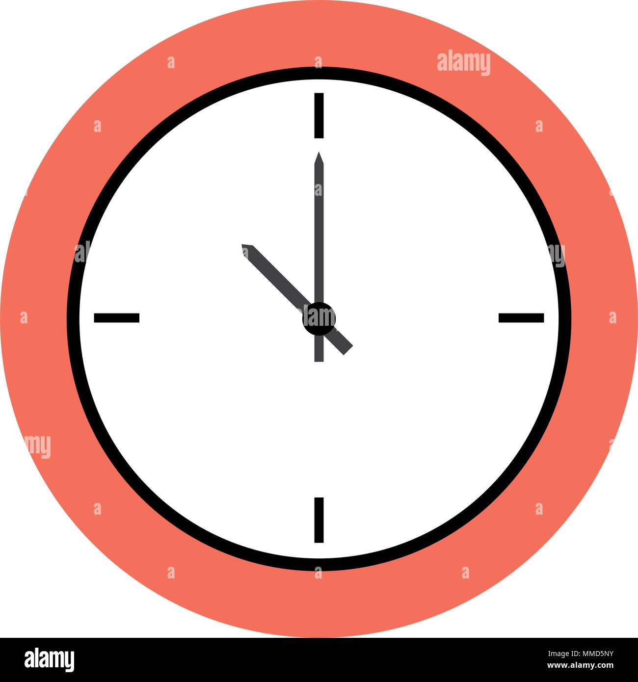 circle wall clock object design Stock Vector Image & Art - Alamy
