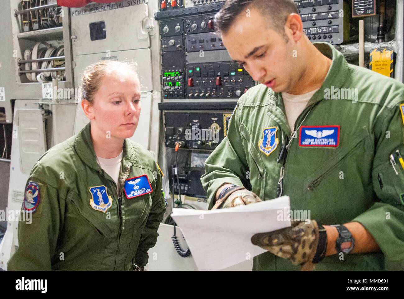 Mississippi Air National Guard Master Sgt. Megan Martin and Staff Sgt ...