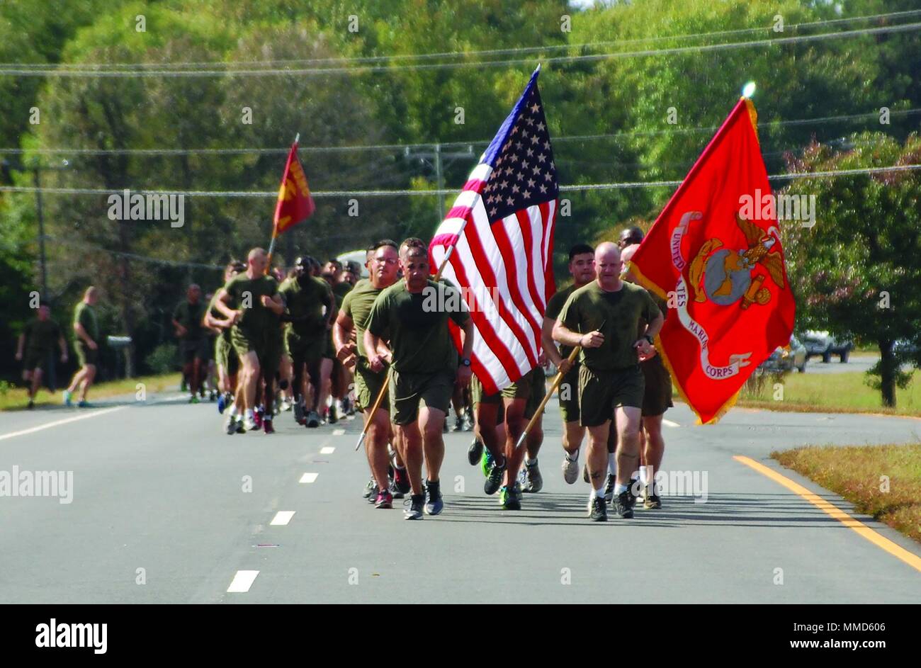 The Fort Lee Marine Corps Detachment, led by Lt. Col. Johnny G. Garza ...