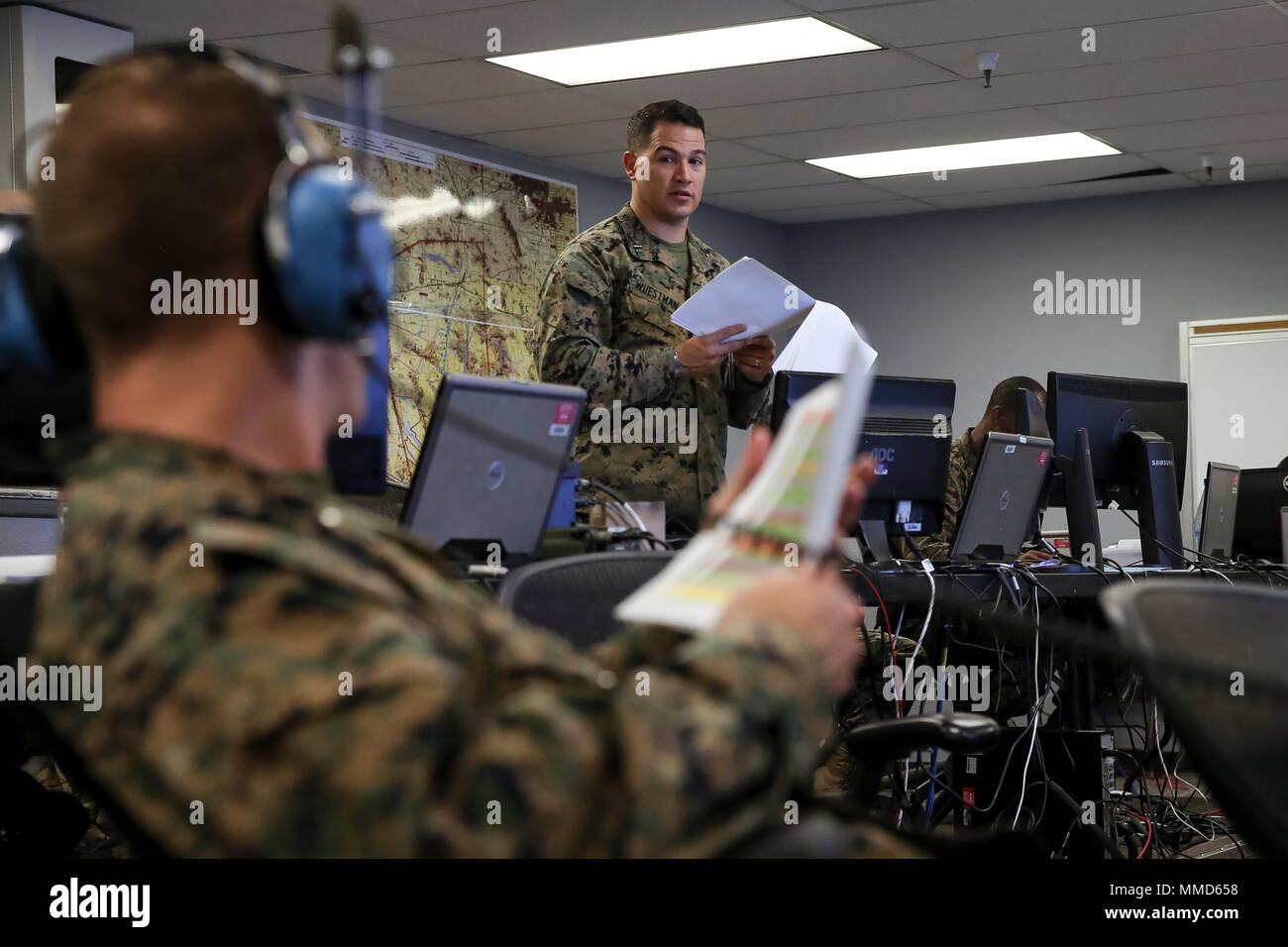 Marines from Marine Aviation Weapons and Tactics Squadron One (MAWTS-1 ...
