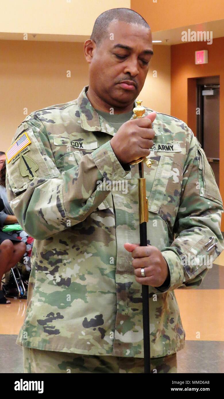 First Sergeant Barry M. Cox, outgoing first sergeant for the ...