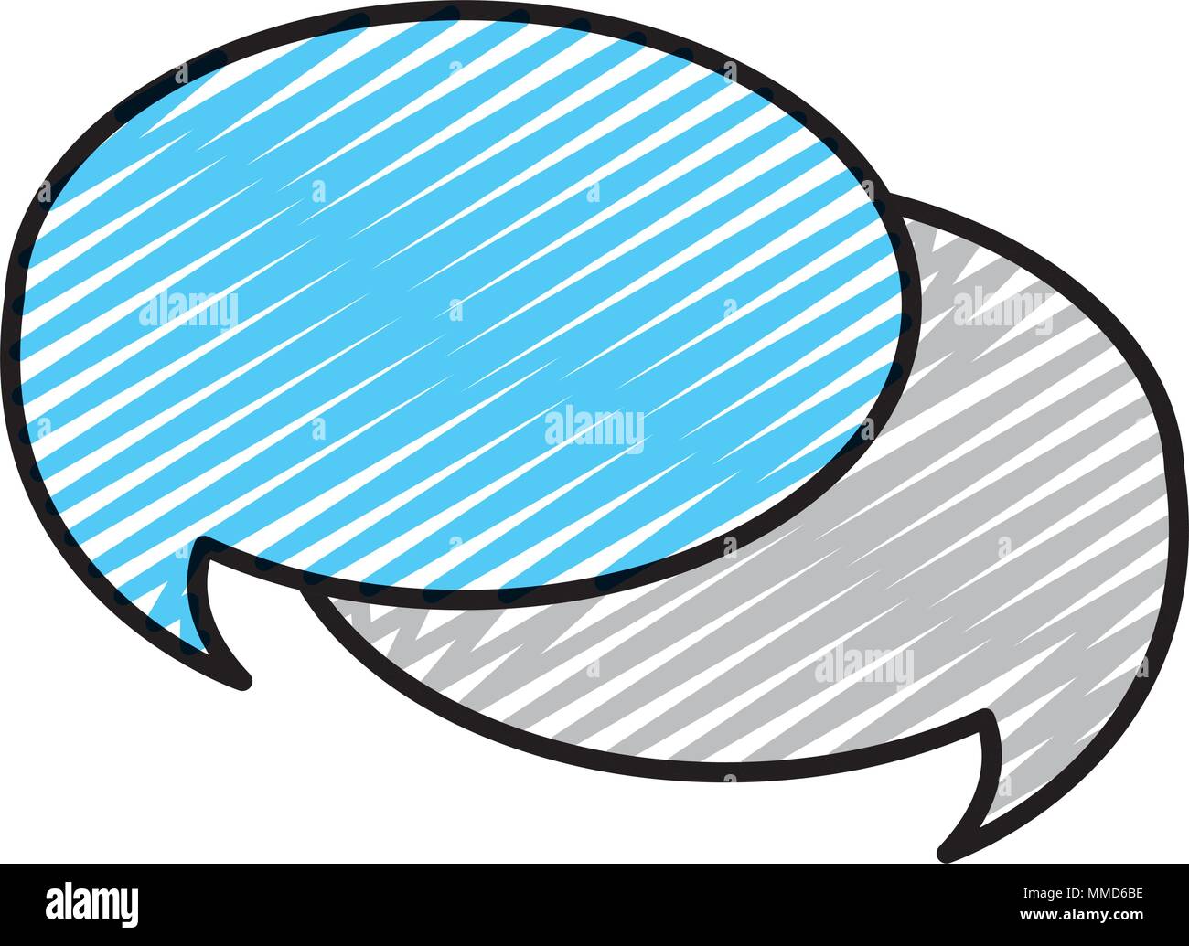 doodle chat bubble notes text message Stock Vector Image & Art - Alamy