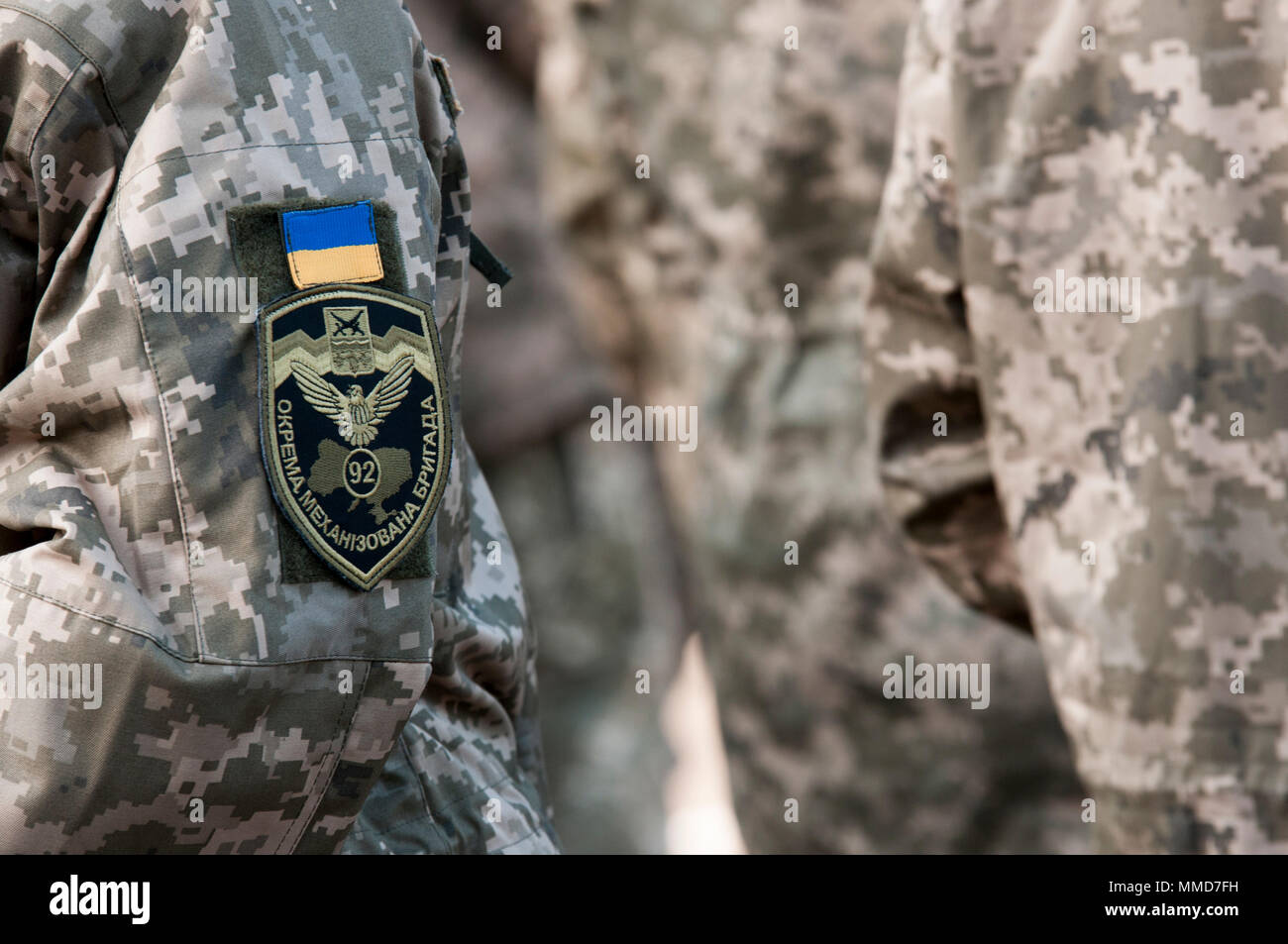 Ukrainian soldiers from the 1st Battalion, 92nd Separate Mechanized ...