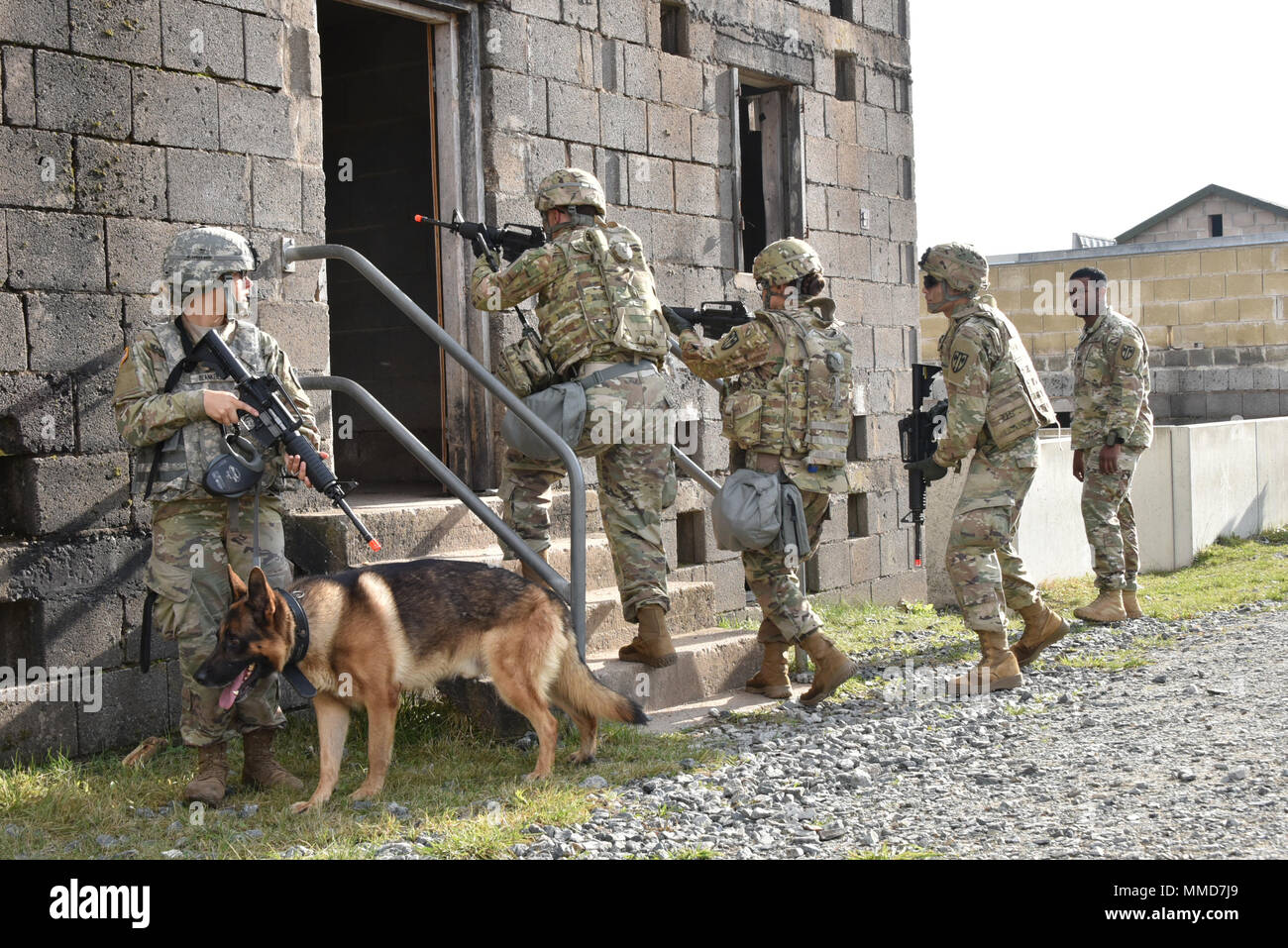 U.S. Soldiers with the 615th Military Police Company, 709th Military ...