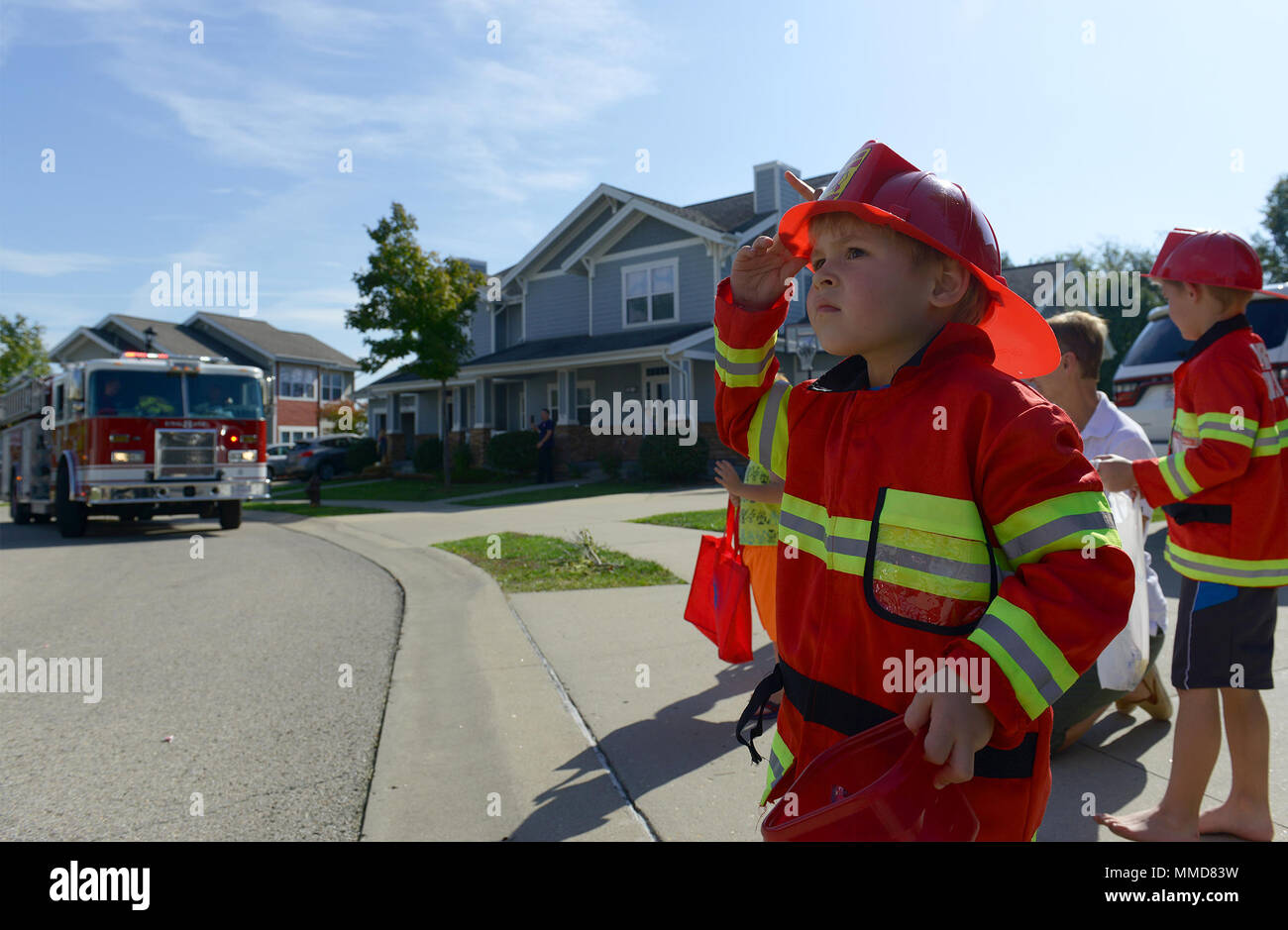 Members of Team Whiteman participate in the main event for Fire ...