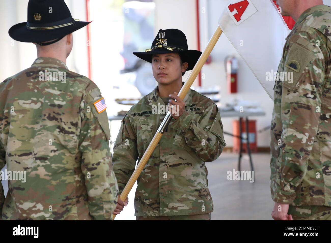 Capt. Samantha Domingue, Alpha Troop, 1st Squadron, 303rd Cavalry ...