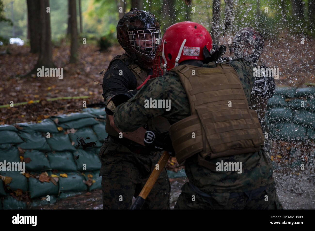 U.S. Marines with the Martial Arts Center of Excellence conduct ...