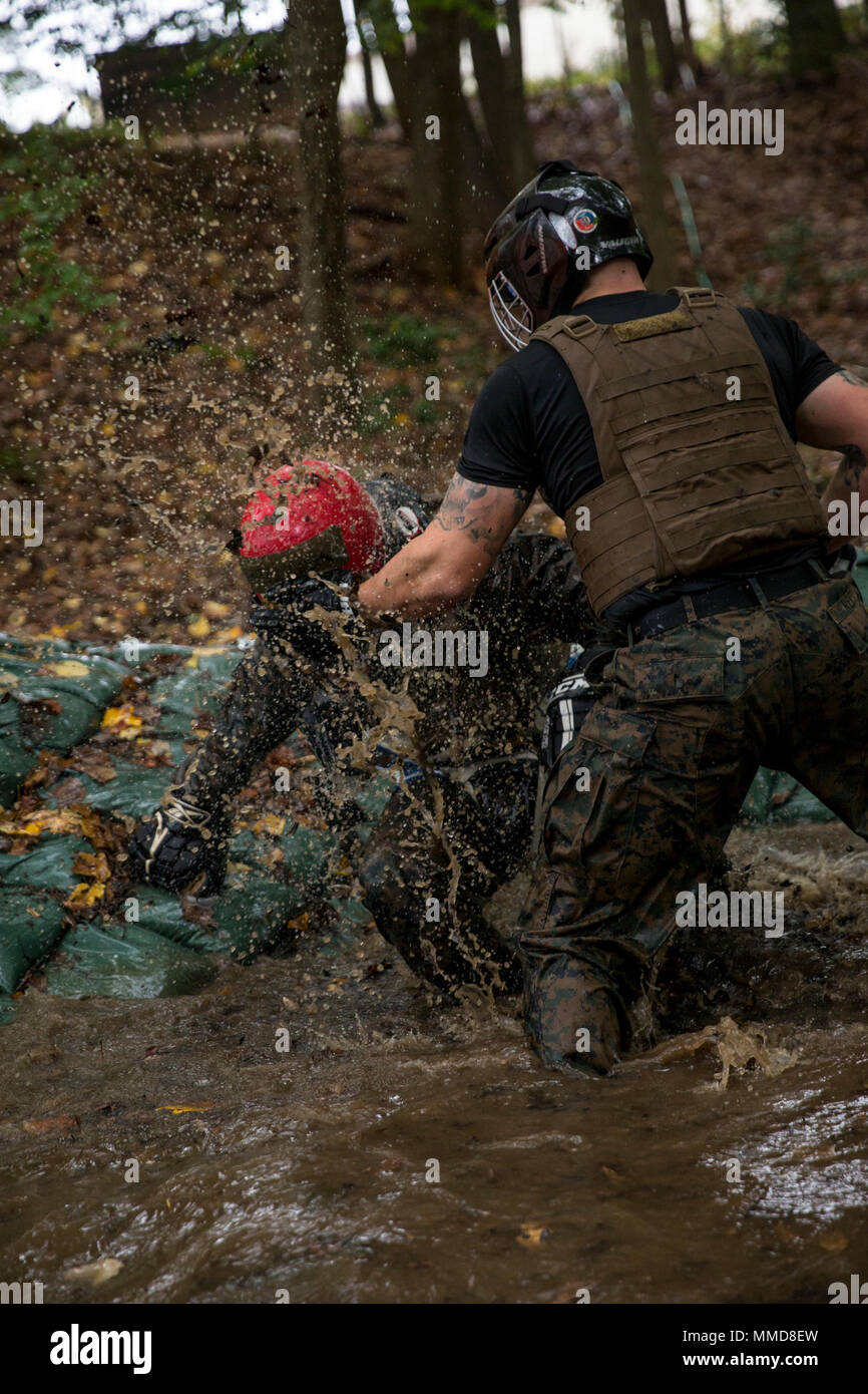 U.S. Marines with the Martial Arts Center of Excellence conduct ...