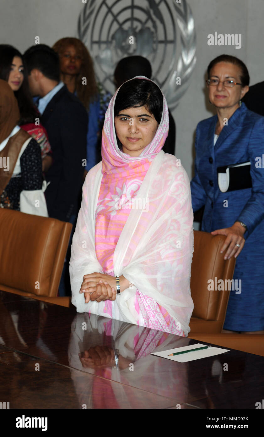 NEW YORK, NY - JULY 12: Malala Yousafzai, the 16-year-old Pakistani ...