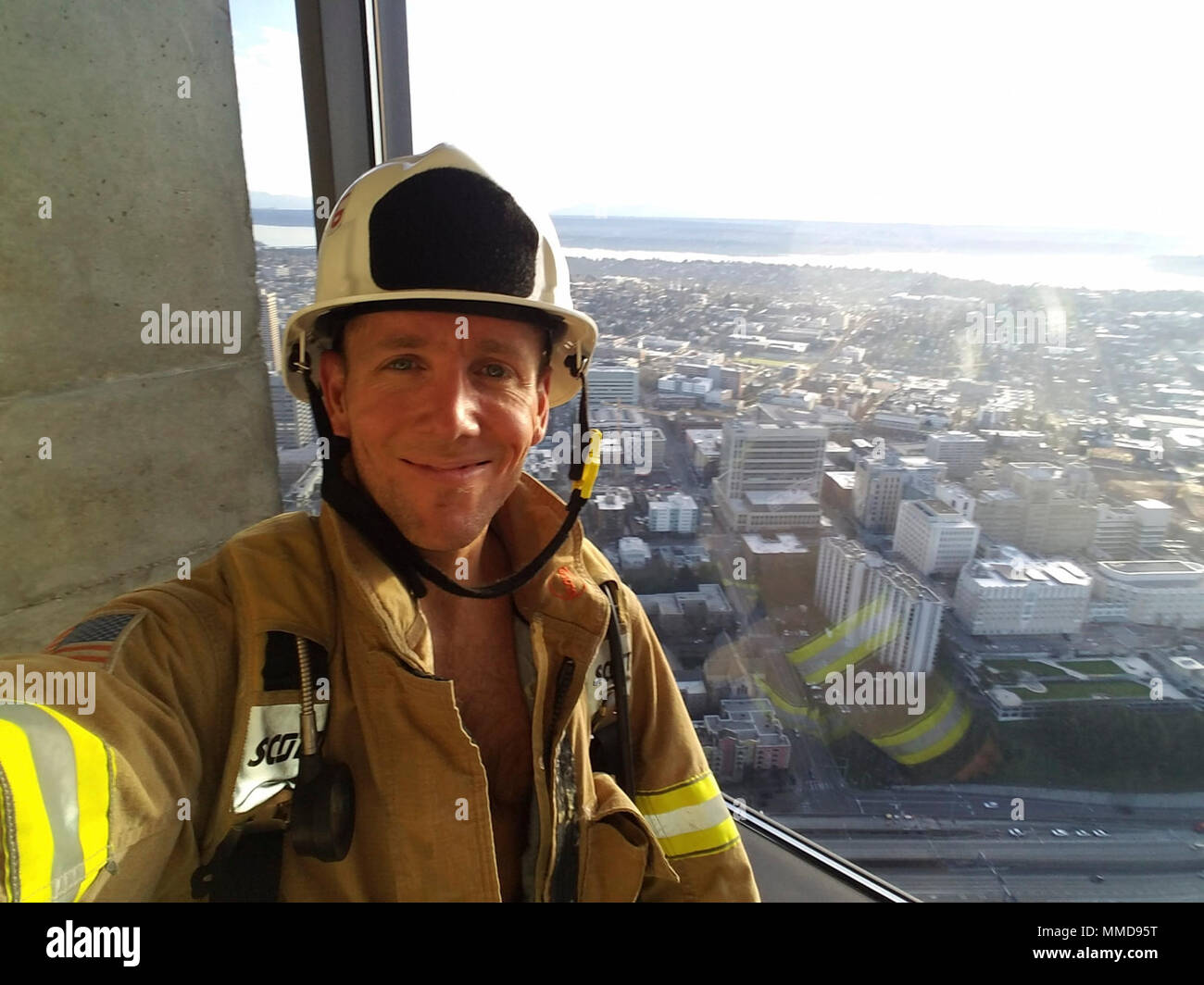 Kingsley Field Assistant Fire Chief of Training Derek Sherrell poses ...