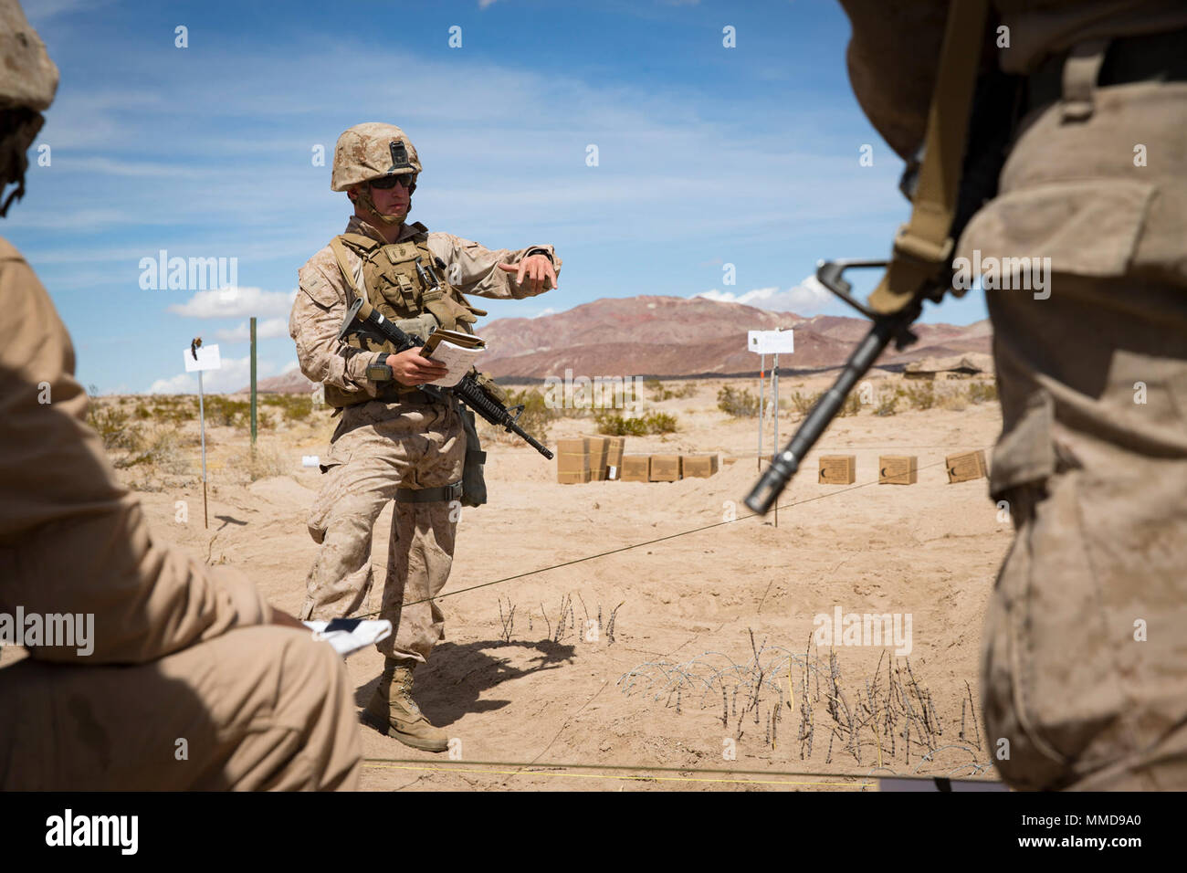 U.S. Marine Corps 2nd Lt. Micheal Jacobs, a combat engineer with 1st ...