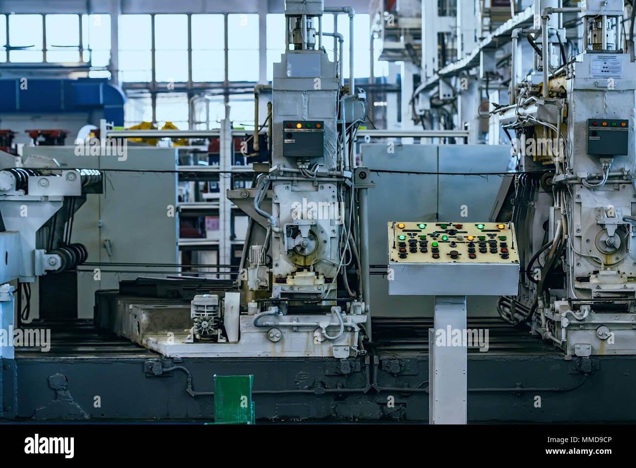 Assembly workshop interior at big industrial plant Stock Photo - Alamy