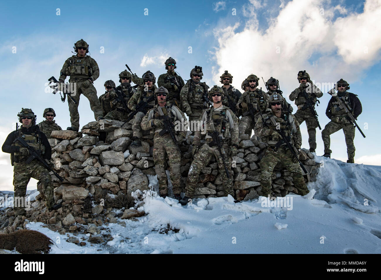 U.S. Air Force pararescuemen, assigned to the 83rd Expeditionary Rescue ...