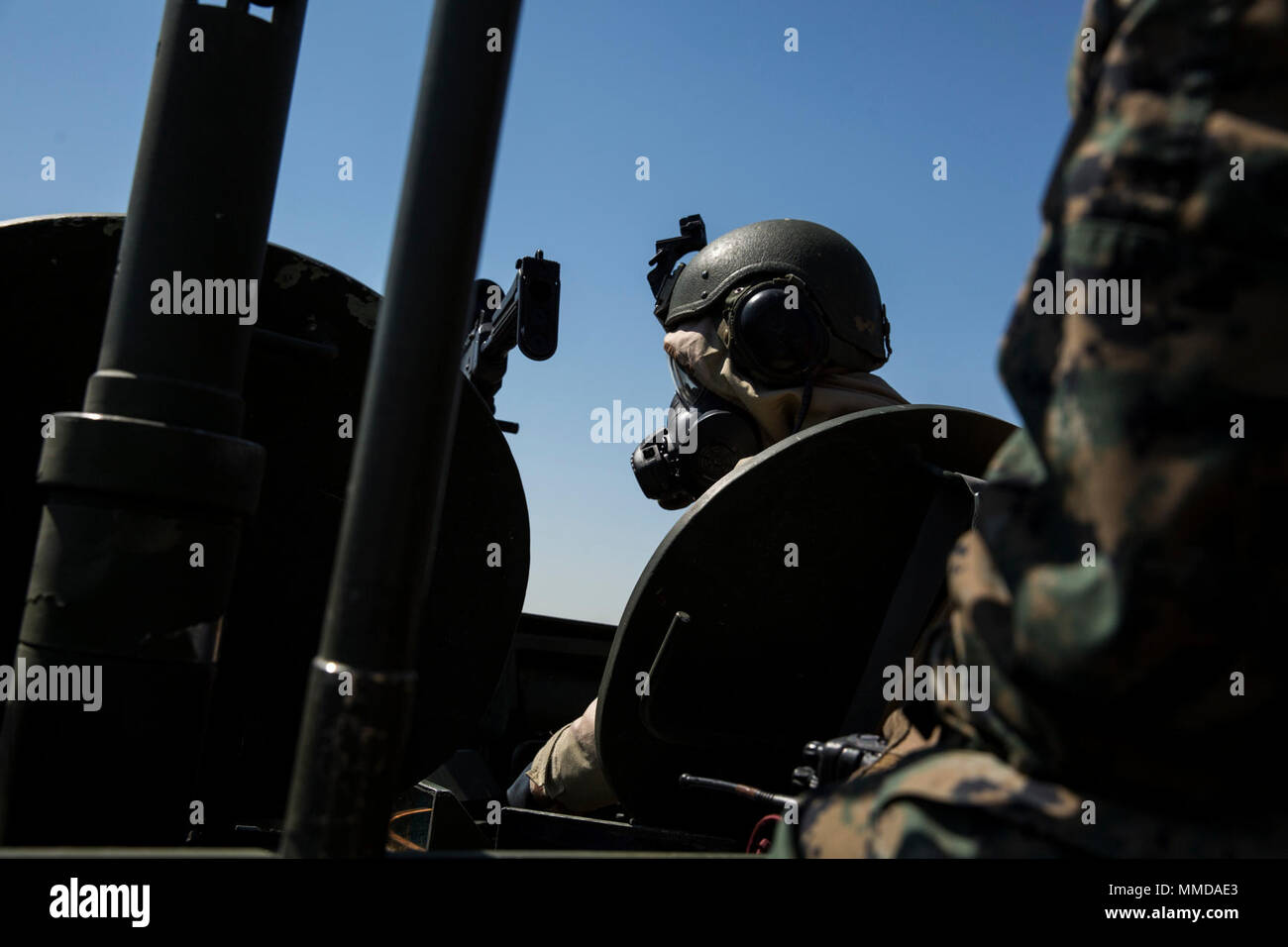 U.S. Marine Corps 1st Lt. Justin A. Thieke, vehicle commander, Company ...