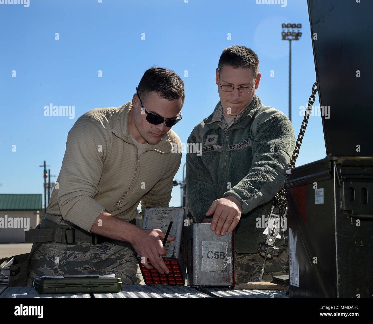 U.S. Air Force Staff Sgt. Andrew K. Finnegan, a weapons loader with the ...