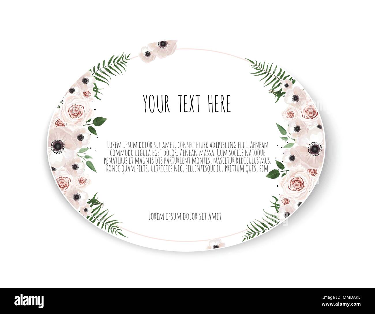 Vector frame labels set ornamental vintage decoration hi-res stock ...