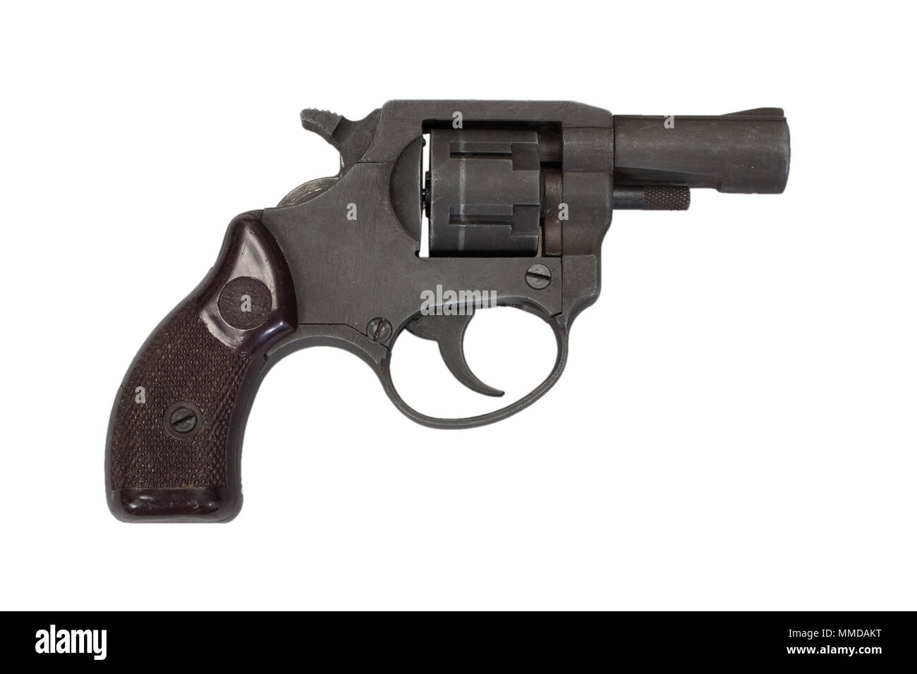revolver gun isolated on white background Stock Photo - Alamy