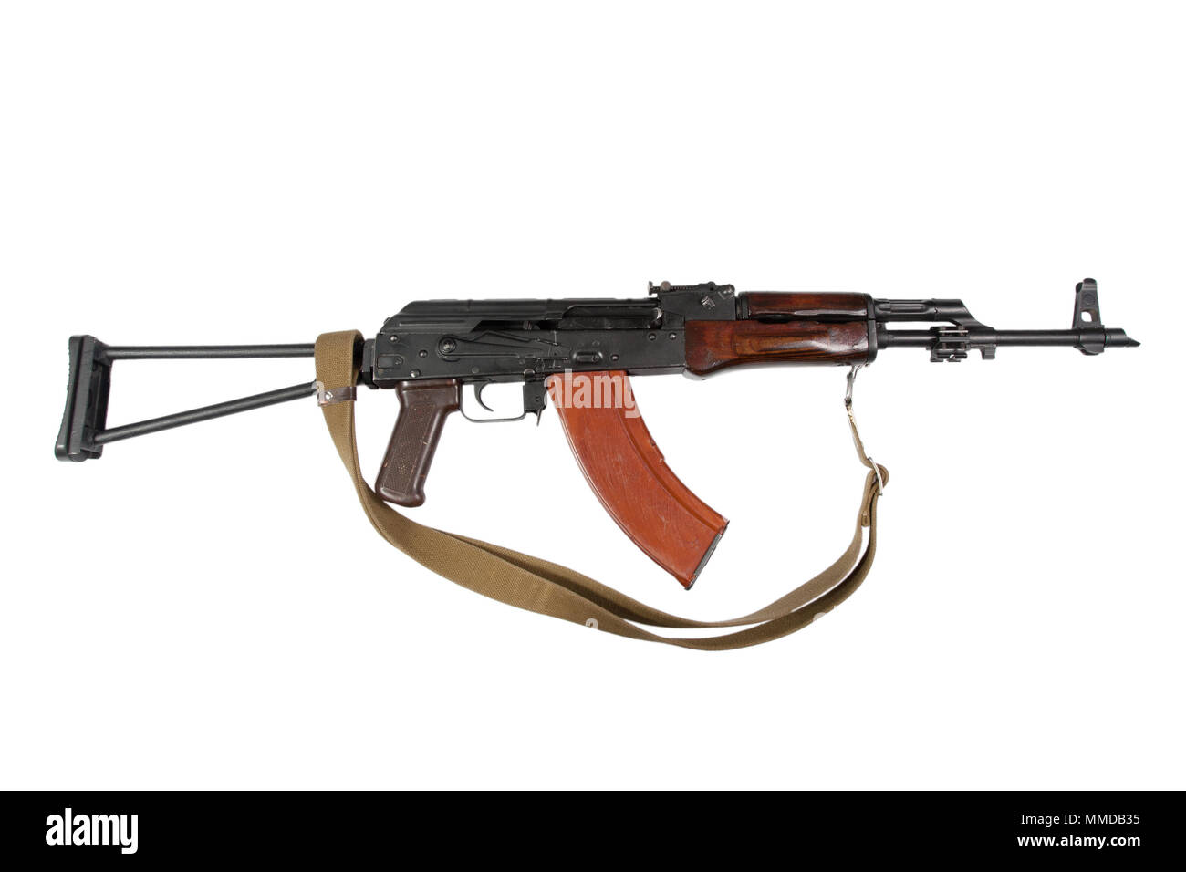 kalashnikov akm isolated on a white background Stock Photo - Alamy