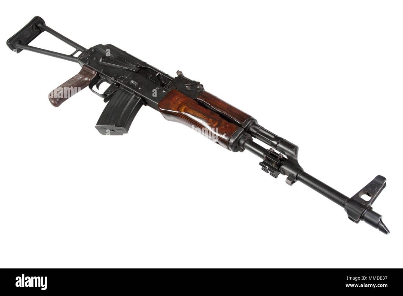 kalashnikov akm isolated on a white background Stock Photo - Alamy