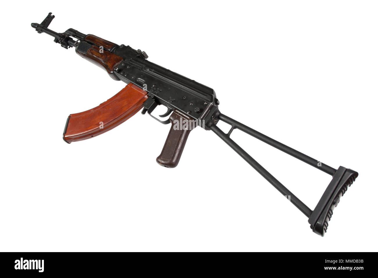 kalashnikov akm isolated on a white background Stock Photo - Alamy