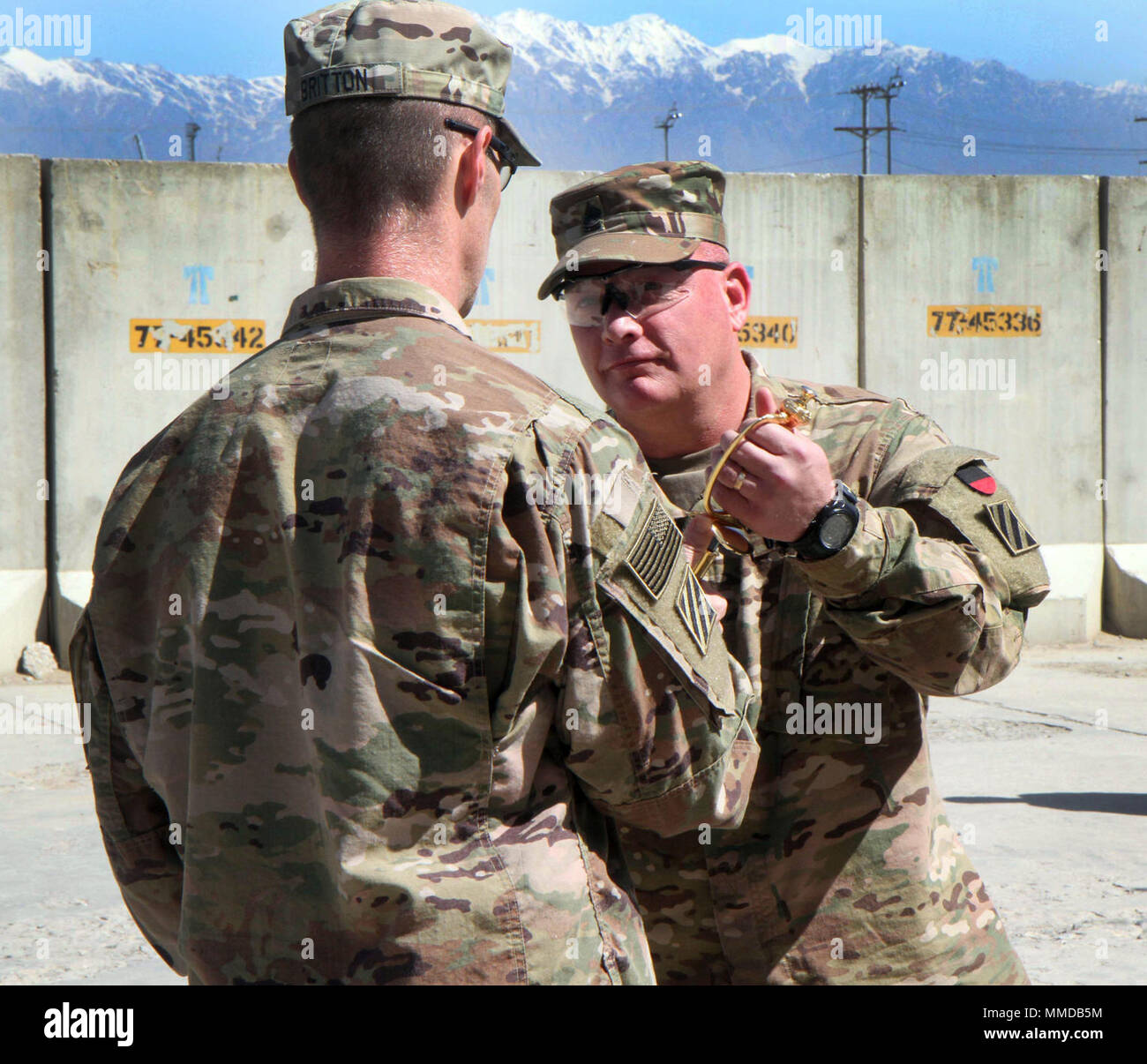 Command Sgt. Maj. Toby Grisham, senior enlisted leader to the 3rd ...