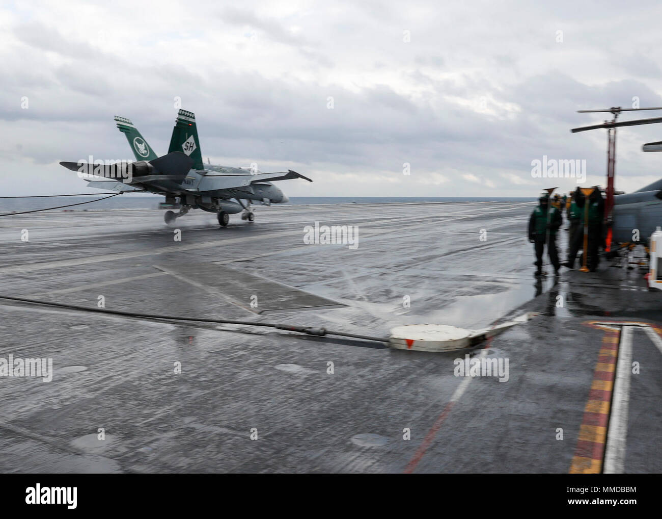OCEAN (March 17, 2018) Finnish Air Force Capt. Juha Jarvinen lands an F ...