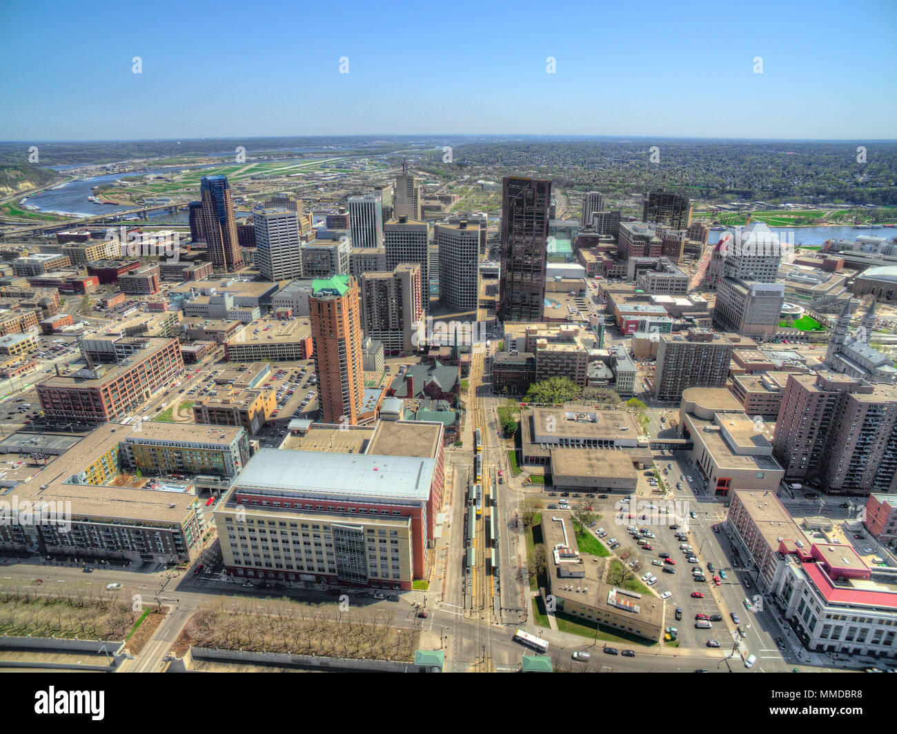 Aerial grid minnesota hi-res stock photography and images - Alamy