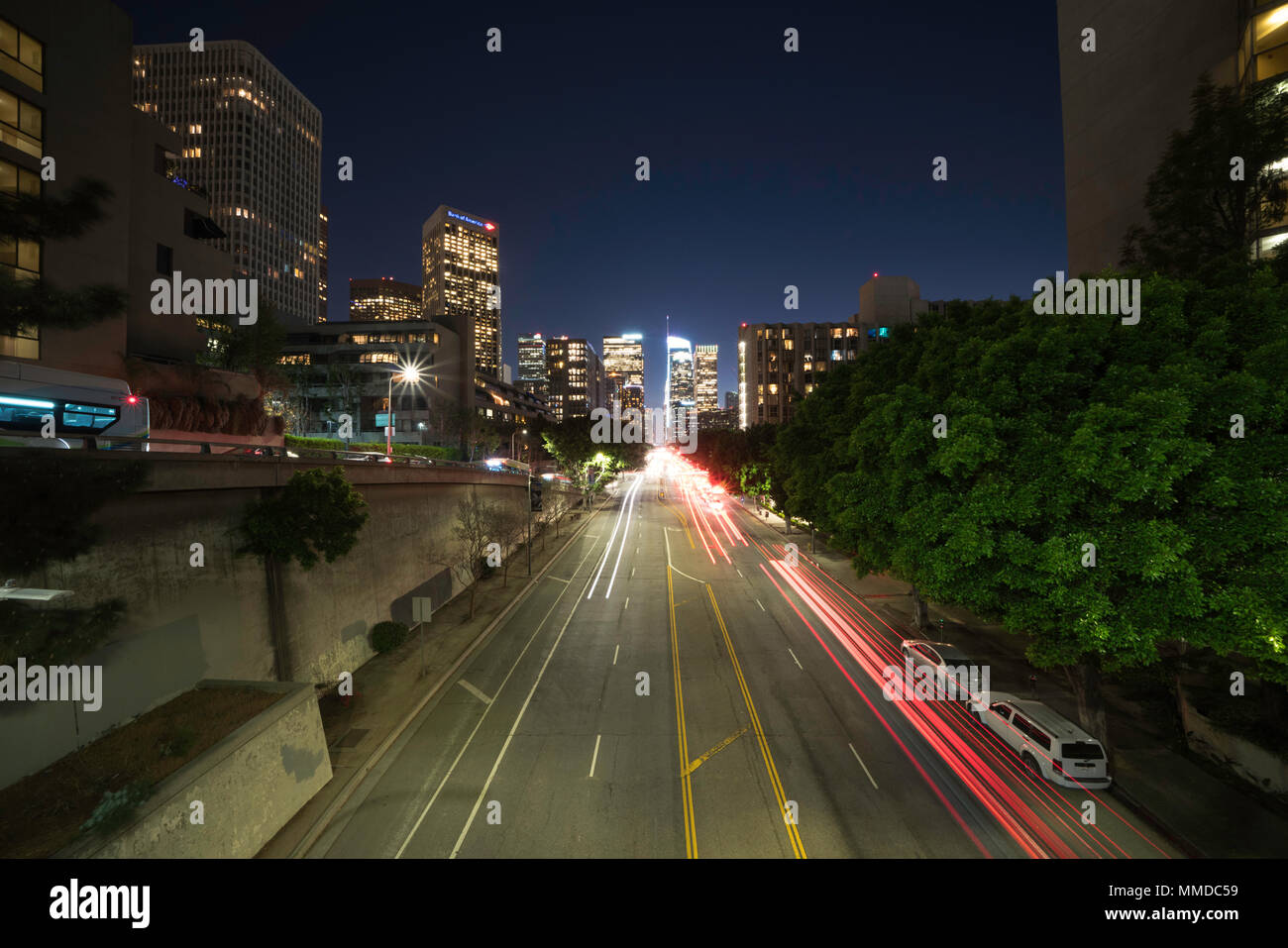 Los Angeles Streets At Night