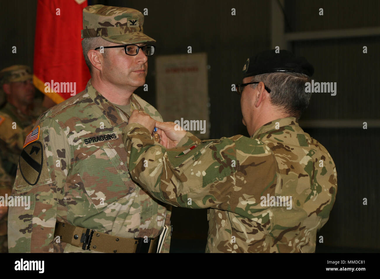 Col. Michael Spraggins, commander of the 39th Infantry Brigade Combat ...