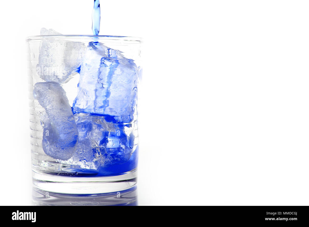 Ice cube with carbonated drink Stock Photo - Alamy