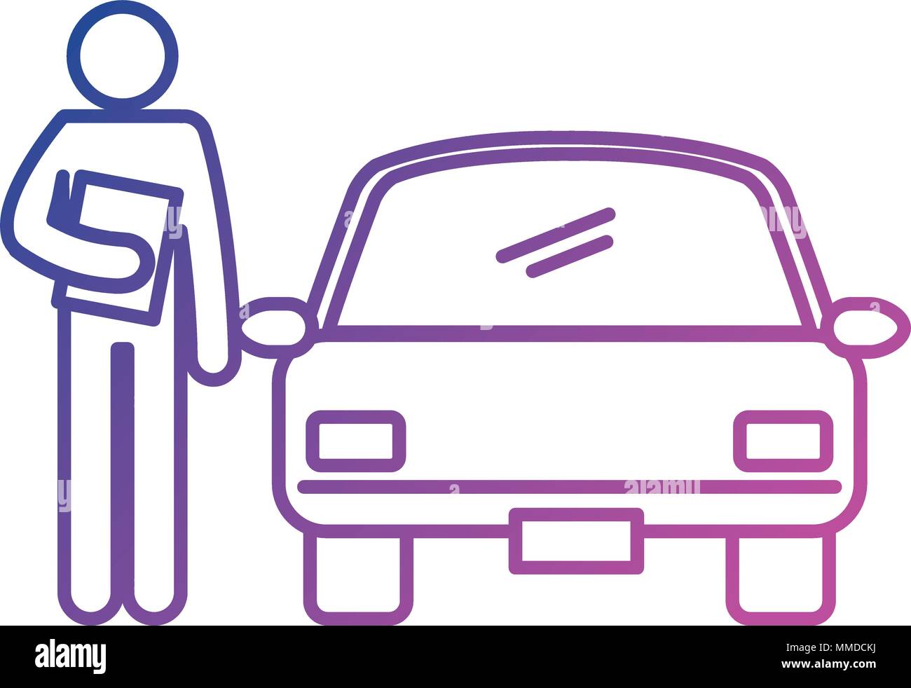 figure human with car silhouette avatar vector illustration design ...