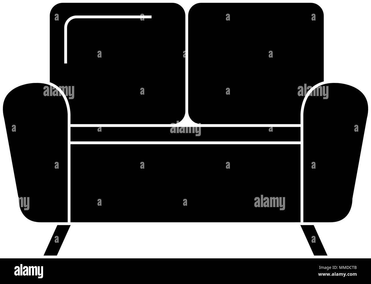 livingroom sofa isolated icon vector illustration design Stock Vector ...