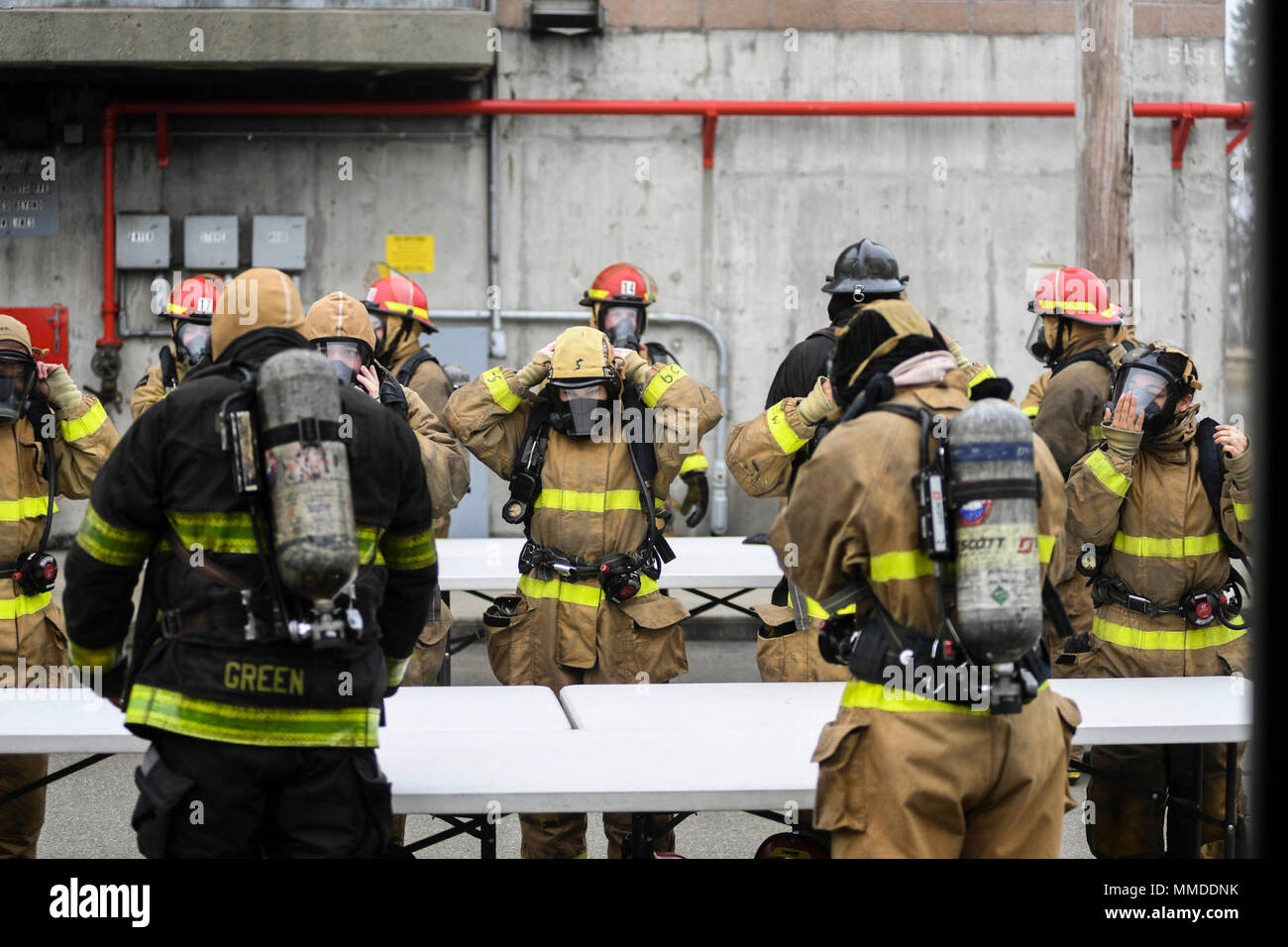 Fire fighting ensemble hi-res stock photography and images - Alamy