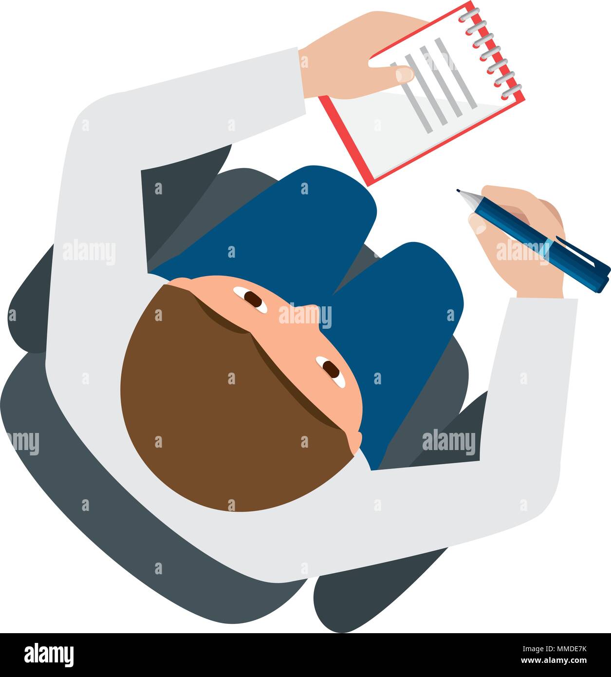 Pen in diary open Stock Vector Images - Alamy