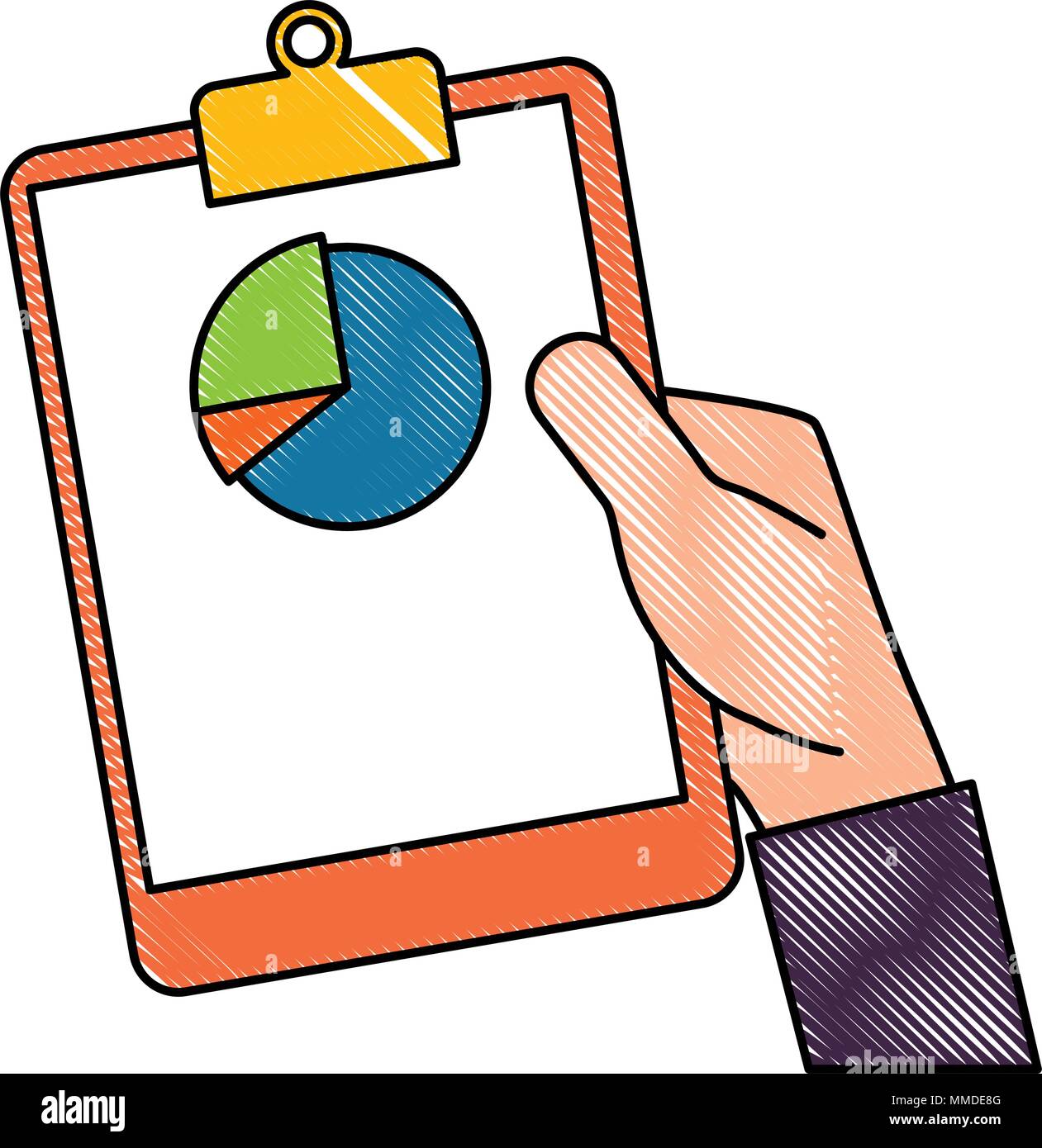 Official documents in hand Stock Vector Images - Alamy