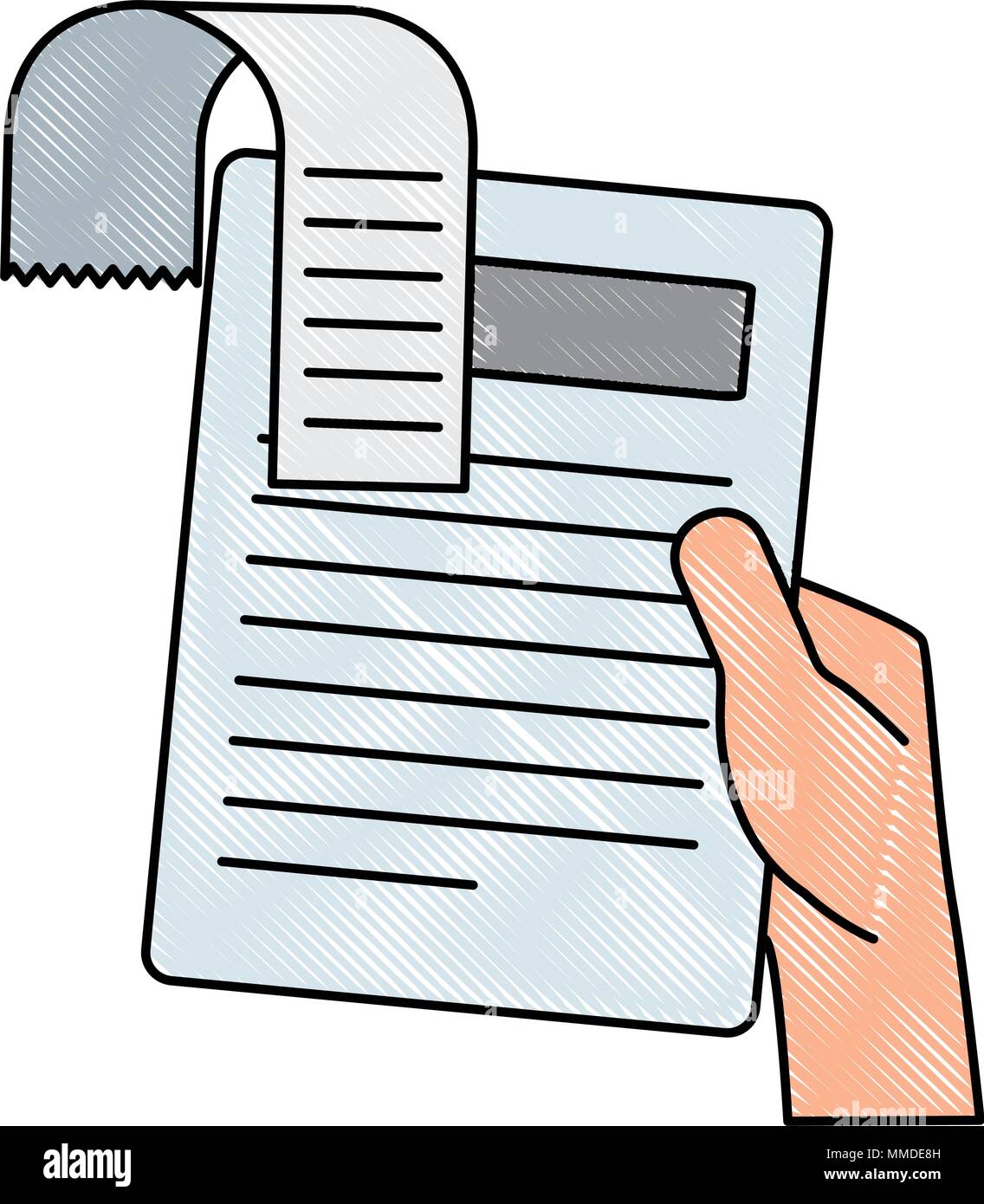 hand lifting finance document paper Stock Vector Image & Art - Alamy