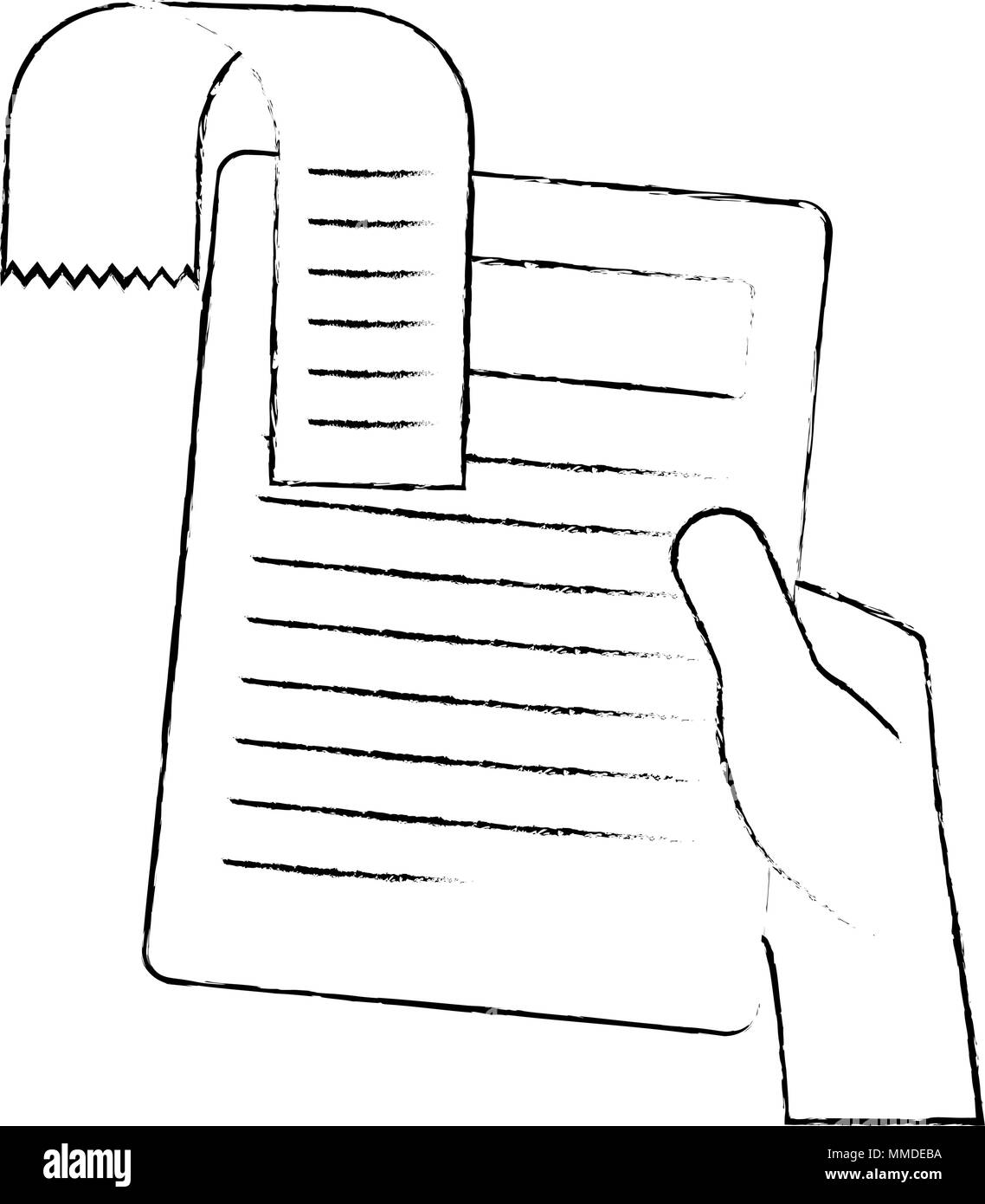 hand lifting finance document paper Stock Vector Image & Art - Alamy