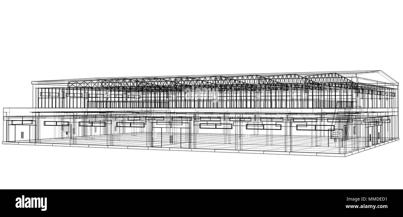 Warehouse sketch. Vector Stock Vector Image & Art - Alamy