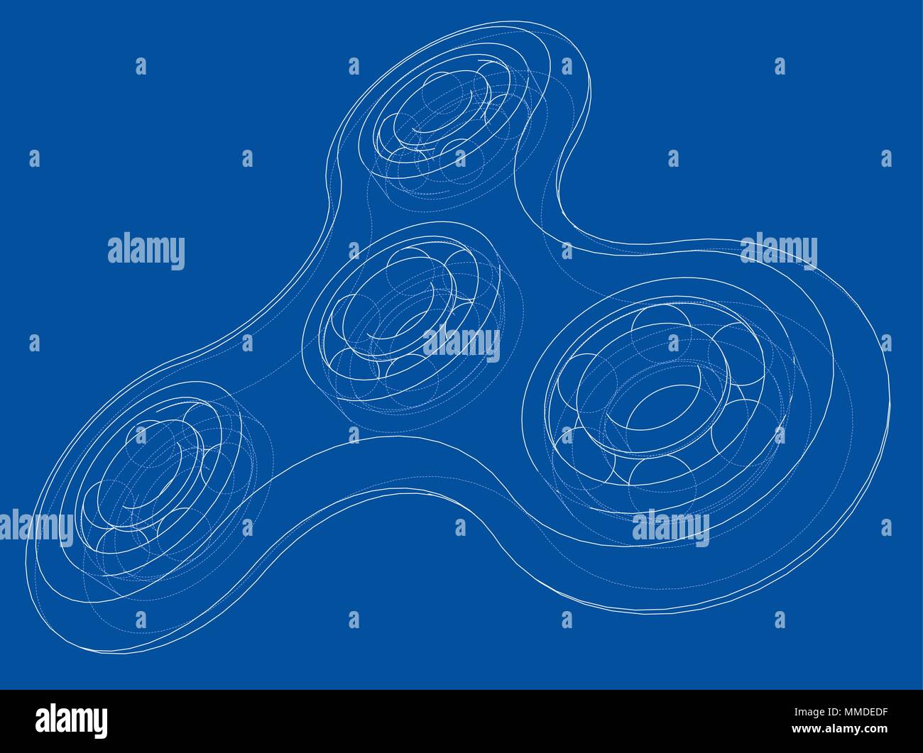Hand spinner outline. Vector Stock Vector Image & Art - Alamy