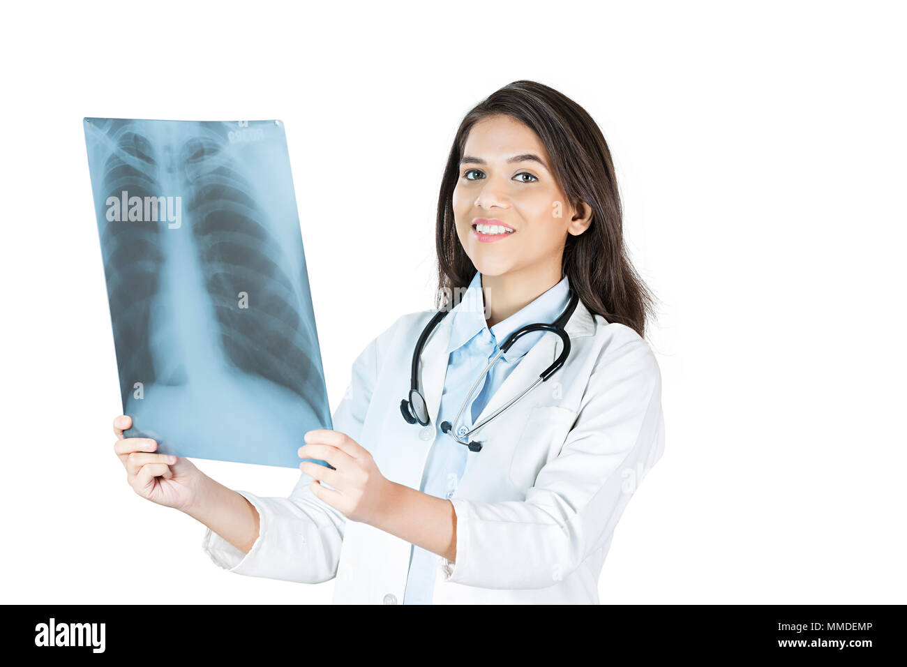 Indian female doctor holding x ray hi-res stock photography and images ...