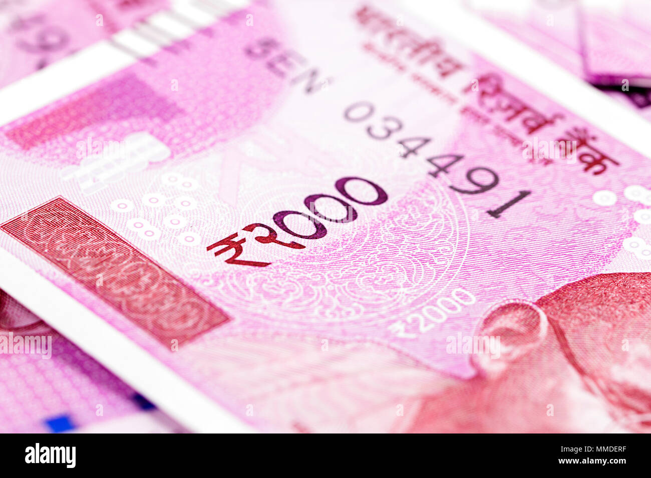 Close-up Cash Money. Rupee 2000 Or Banknotes in Money Concept Stock ...
