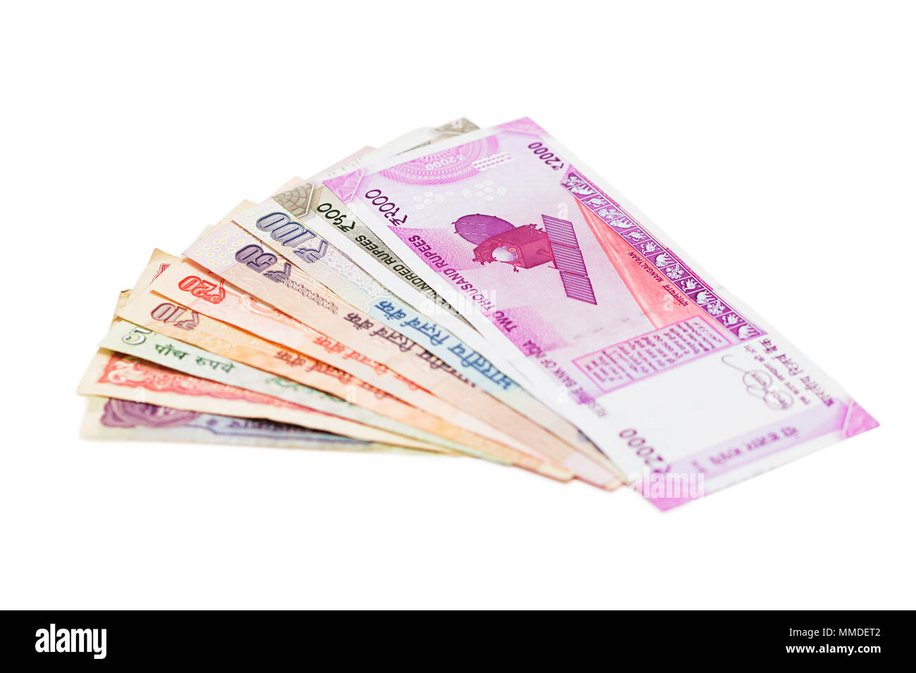 Indian rupees banknotes background Cut Out Stock Images & Pictures - Alamy