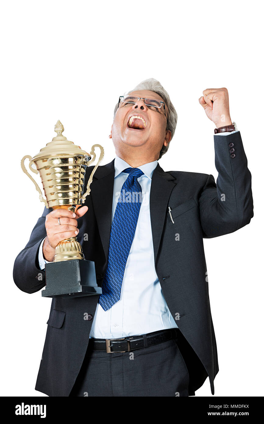 Man holding trophy cup hi-res stock photography and images - Alamy