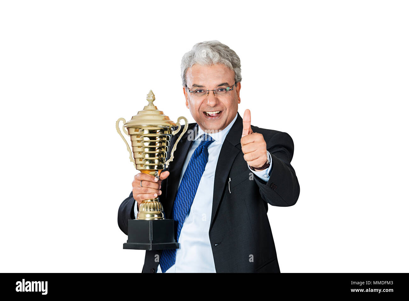Celebrating trophy cup hi-res stock photography and images - Alamy
