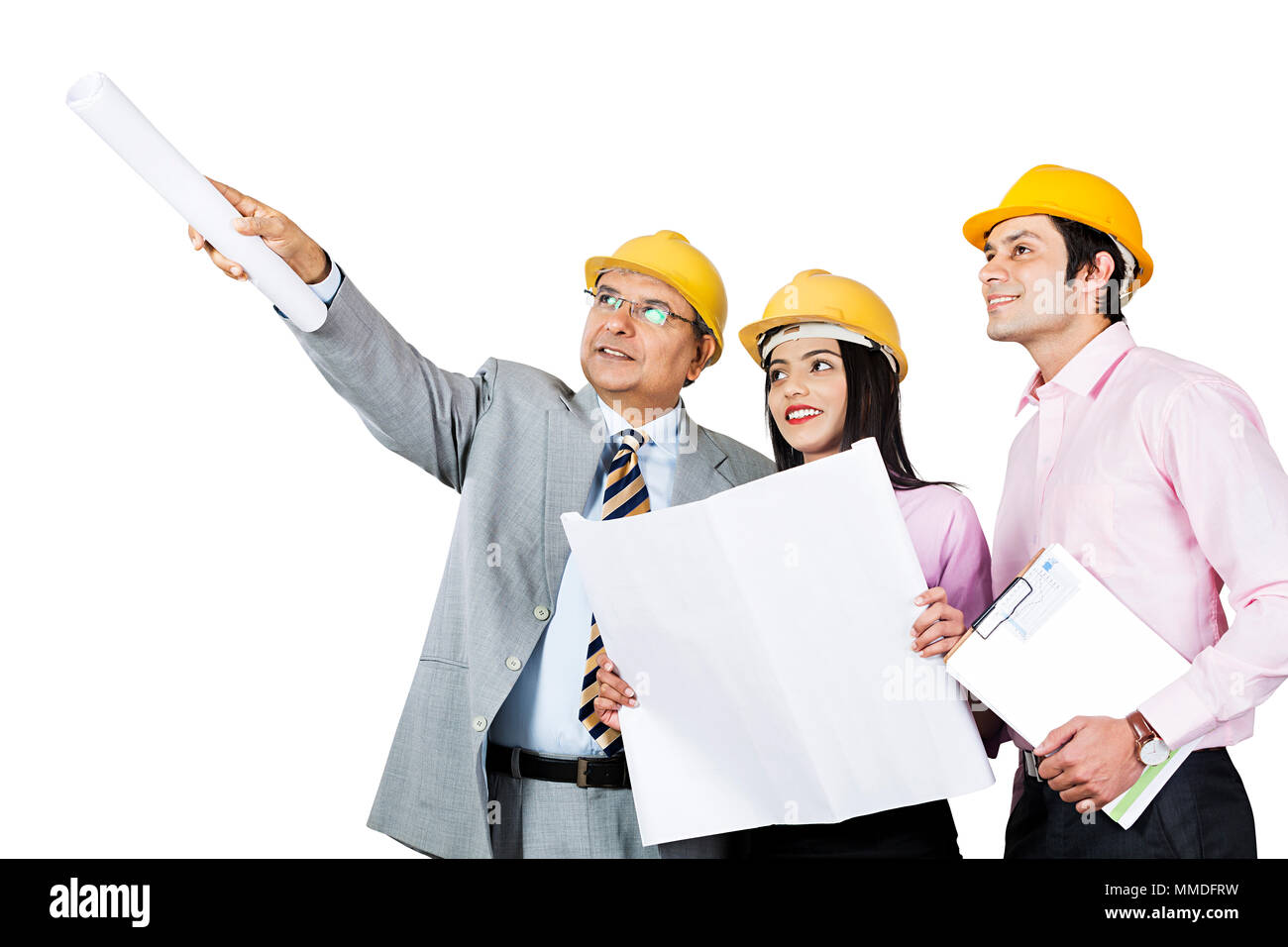 Architect, Engineer Colleague s Discussion Planning checking Map ...