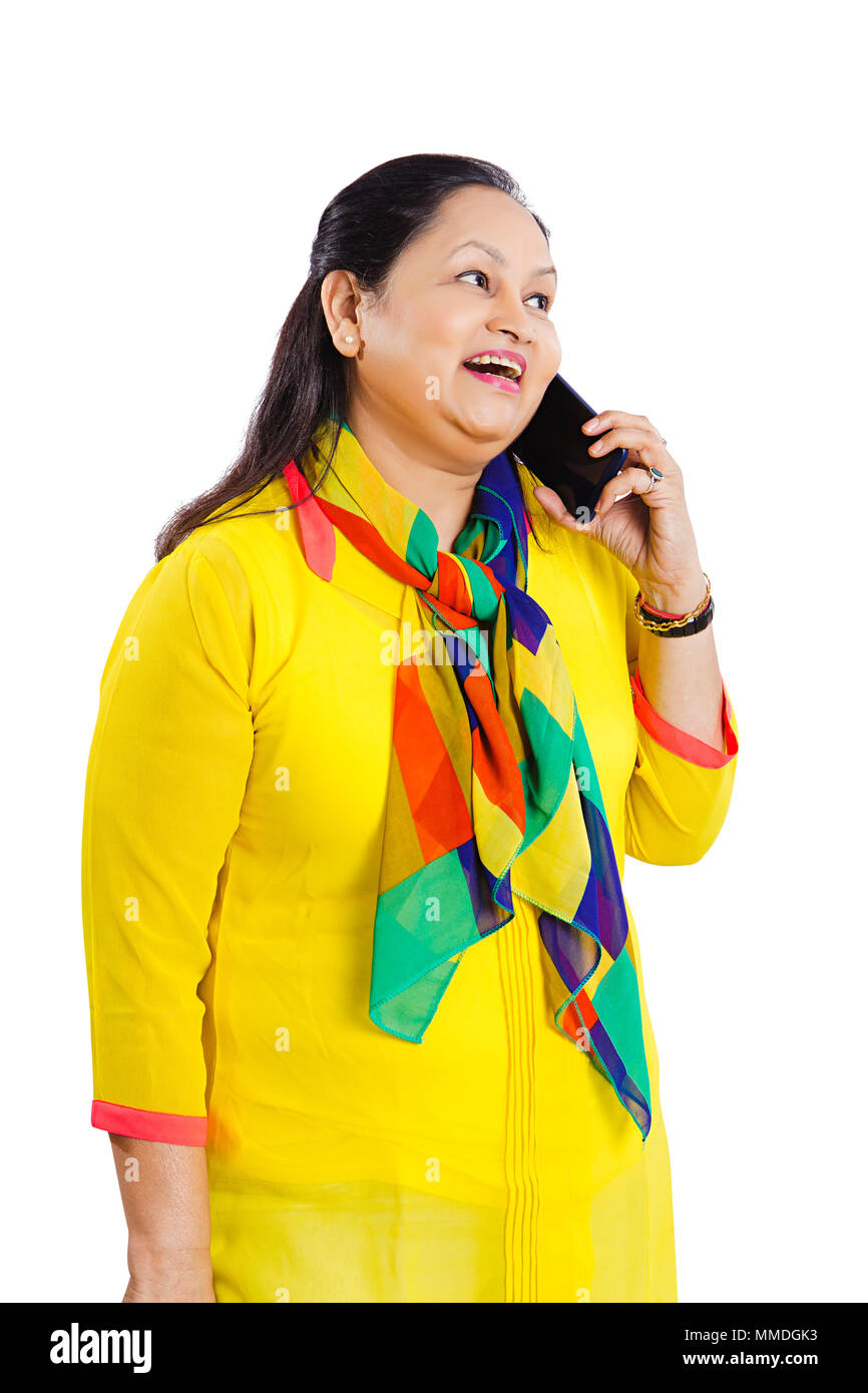 Indian old woman talking on hi-res stock photography and images - Alamy