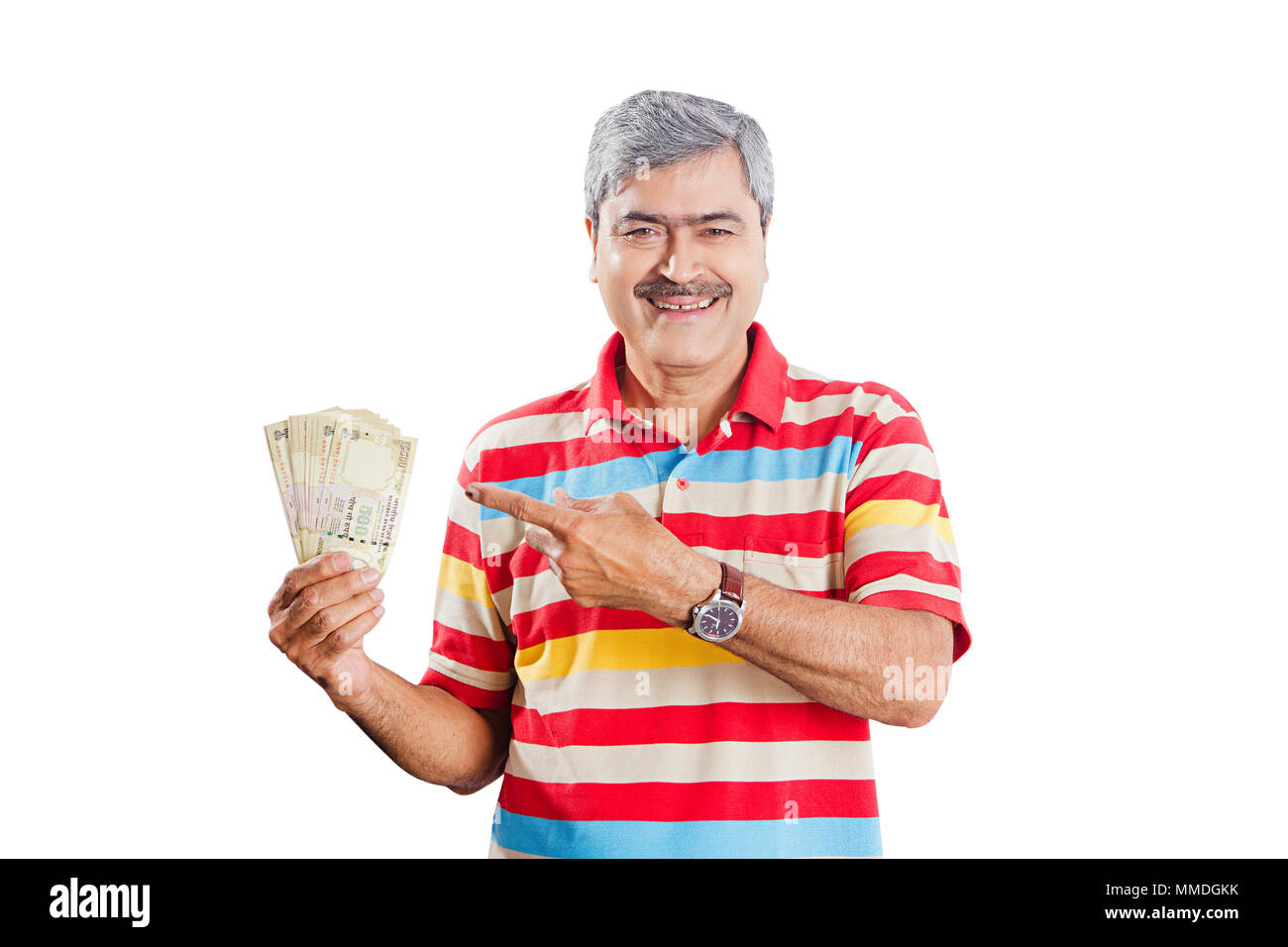 Indian adult man finger pointing hi-res stock photography and images ...