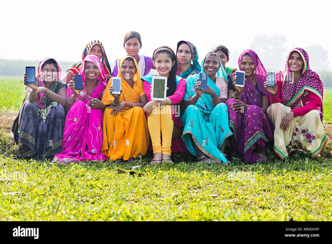 Indian villager group hi-res stock photography and images - Alamy